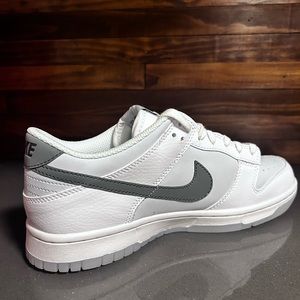 Nike | Shoes | Nike Dunk Low Reflective Swoosh White Gs | Poshmark